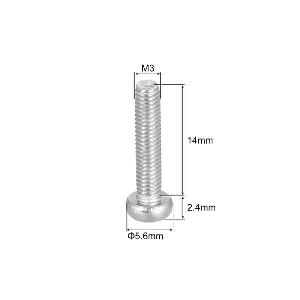 M3x14mm Torx Security Machine Screws, 20pcs 316 Stainless Steel Pan ...