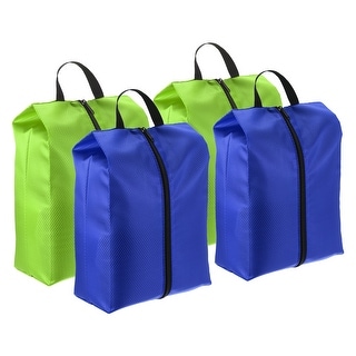 4pcs Shoe Bags for Travel, Portable Nylon Shoe Bag w Zipper Waterproof ...