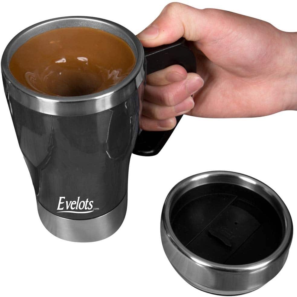 Evelots Self Stirring Coffee Mug-Travel-Electric-Tea-10 Ounces ...