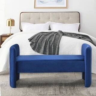 Modern Velvet Bench for Bedroom - Bed Bath & Beyond - 36926012