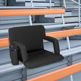 Wide Folding Bleacher Chair Stadium Seating w/6 Reclining Positions ...