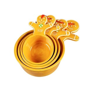 Ceramic Measuring Cup Set, Gingerbread Man - Bed Bath & Beyond - 39091670
