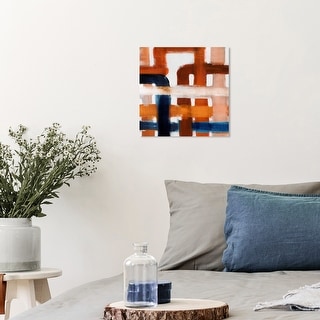 Wynwood Studio Canvas Abstract Burnt and Rusted Orange and Modern ...