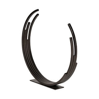 Taj Black Metal Broken Halo Decorative Object - Bed Bath & Beyond ...