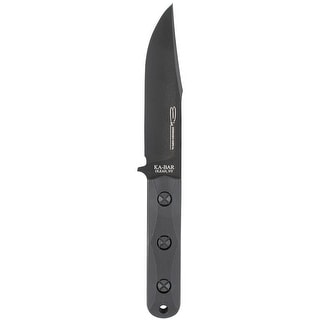 KA-BAR 1.3125" Blade Ek Commando Short Clip Point Knife w/Sheath Black ...