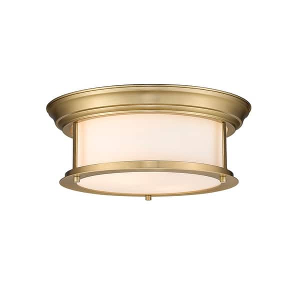 Z-Lite Sonna 2 Light 13-1/2" Wide Flush Mount Drum Ceiling Fixture ...