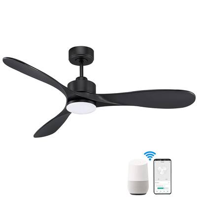 52 In Integrated LED Ceiling Fan Lighting with Remote Control - Bed ...