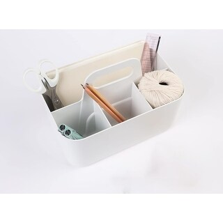 Stackable Rectangle Plastic Caddy with Handle, Multi-Purpose Caddy ...