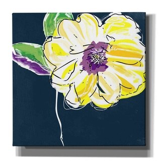 Epic Graffiti 'Yellow Rose' by Linda Woods, Canvas Wall Art - Bed Bath ...