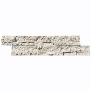 Fresca Limestone Split Face 6" x 24" Ledger Panel Mosaic - Bed Bath ...
