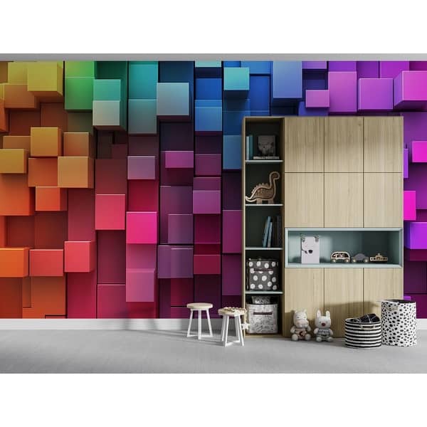 geometric 3d cube wallpaper