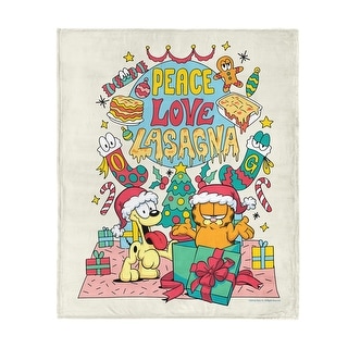 Nickelodeon Garfield Christmas Silk Touch Throw Blanket - Bed Bath ...