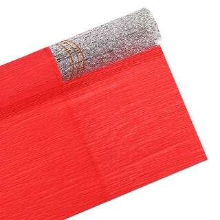 Silver Edge Crepe Papers 7.2ft Long 20 Inch Wide, Red - Bed Bath ...