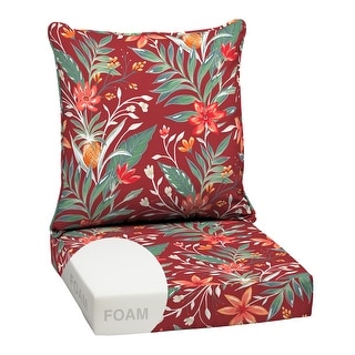 ARDEN earthFIBER Outdoor Foam Deep Seat Cushion Set, 24 in x 24 in ...