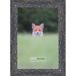 26x38 Traditional Pewter Complete Wood Picture Frame with UV Acrylic ...