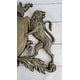 Coat Of Arms Family Crest Lions Crown Bronze Wall Mounted Hanging ...