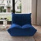 Single Lazy Sofa Teddy Fabric Soft Sponge Lounger Bean Bag Chair - Bed ...