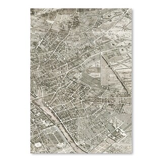 Americanflat - Map Paris Ii by Chaos & Wonder Design - 16"x20" Poster ...