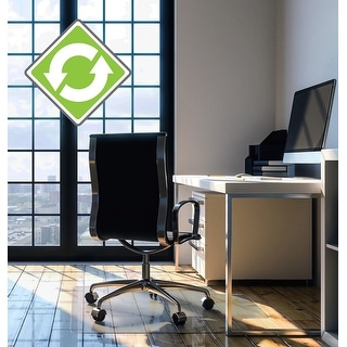 Cleartex® Enhanced Polymer Rectangular with Lip Chair Mat for Hard ...