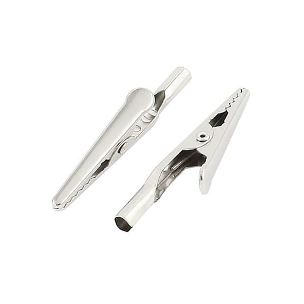 100 Pcs Non-Insulated Electric Test Alligator Clips Crocodile Clamps ...