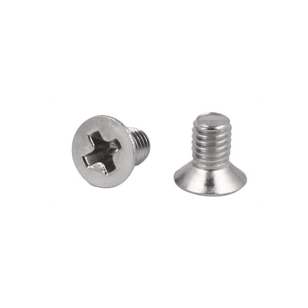50 Pcs M3x4mm 316 Stainless Steel Countersunk Phillips Machine Screws Fasteners - Silver Tone ...