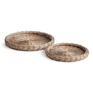 Eloise Round Trays, Set Of 2 - 2 Pc Round - Bed Bath & Beyond - 38291997