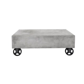 Moes Home Collection BQ-1020 Takeshi 39.5 Inch Wide Concrete Outdoor ...
