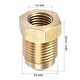 Pipe fitting, 3/8 SAE Flare Male 1/4 SAE Female Thread, 2Pcs - Brass ...