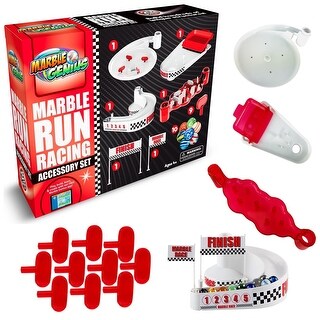 Marble Genius 10-Piece Marble Racing Booster Set, Add-On for Kids 3 ...