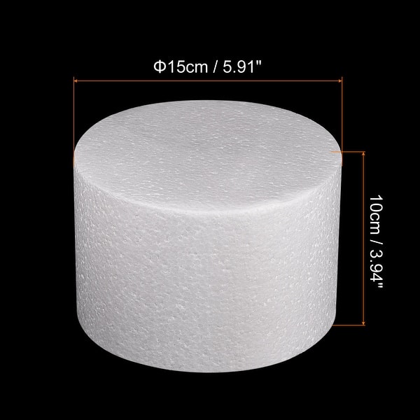 Round Foam Cake Dummy Circle Dummy Cake Set for Wedding - White - Bed ...