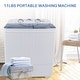 Della Small Compact Portable Washing Machine Top Load 11lbs Capacity ...