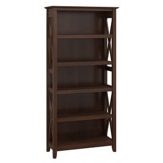 Key West Bookcase Shelf | Open Bookcase in Bing Cherry | Farmhouse ...