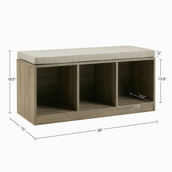Storage Accent Bench with Cubby - Bed Bath & Beyond - 38858993