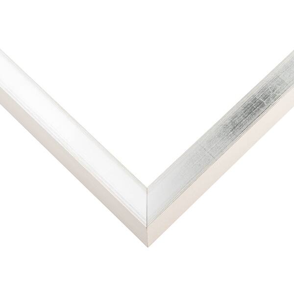 8x8 Shadow Box Frame Silver Real Wood Contemporary Shadowbox Display ...
