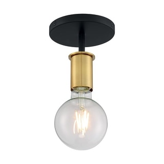 Nuvo Lighting Ryder 5" Wide Semi-Flush Ceiling Fixture - Bed Bath ...