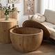 31.50"Vintage Style Bucket Shaped Coffee Table for Office, Dining Room ...