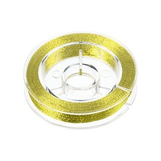 50M/55 Yards 450D Metallic Fishing Rod Guide Wrapping Thread, Gold Tone ...