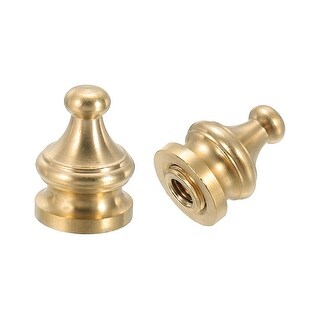 Lamp Finials Caps Knob, Solid Brass Lamp Shade Decoration - 17 x 23mm ...