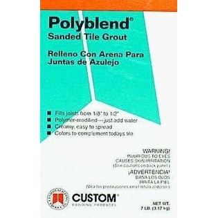 Custom Building Products PBG507-4 "Polyblend" Sanded Colored Tile Grout ...