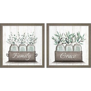 Elizabeth Tyndall 'Family & Grace' Framed Art (Set of 2) - Bed Bath ...