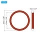 Silicone O-Ring, Metric VMQ Sealing Gasket Replacement for Plumbing ...