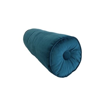 Edie At Home Chelsea Velvet Neckroll Decorative Throw Pillow 7x18 - Bed ...