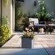 Tall Concrete Square Plant boxes / Large Indoor and Outdoor flower ...