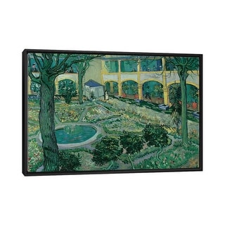 iCanvas "The Courtyard of the Hospital at Arles, 1889" by Vincent van ...