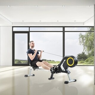Foldable Resistance Rowing Machine with 8-Level Adjustable Resistance ...