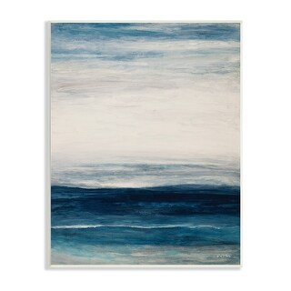 Stupell Ocean Rise Sea Side Shoreline Layered Waves Wood Wall Art ...