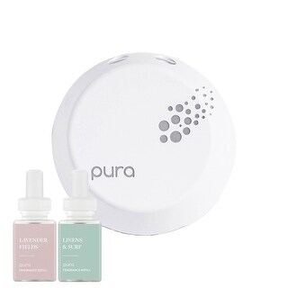 Pura Smart Fragrance Device V3 Starter Set (Lavender Fields and Linens ...