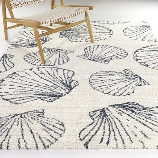Scallop Coastal Shell Area Rug - Bed Bath & Beyond - 36790331