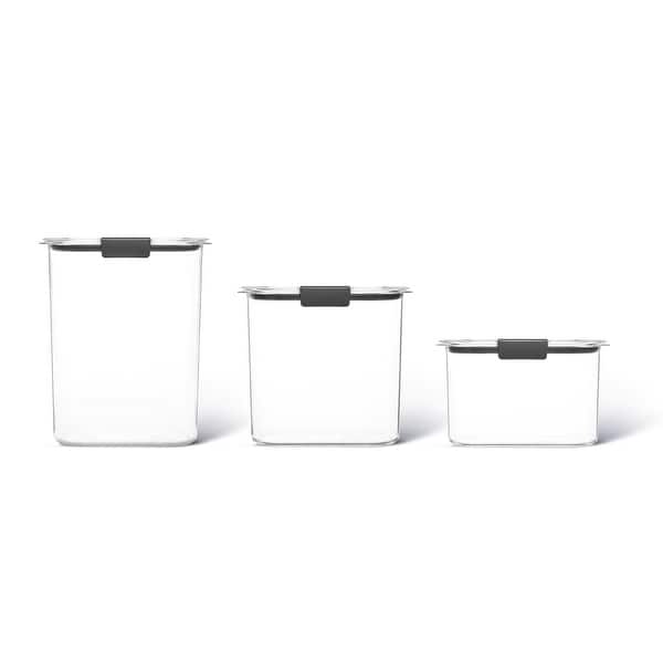 Rubbermaid® Brilliance™ Plastic Food Storage Pantry Baking Set of 3 ...