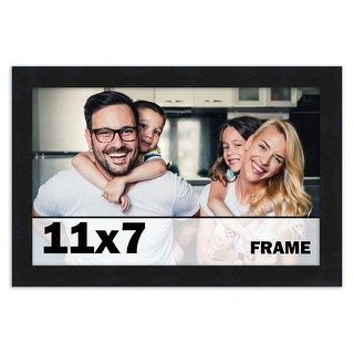 11x7 Frame Black Picture Frame - Complete Modern Photo Frame Includes ...